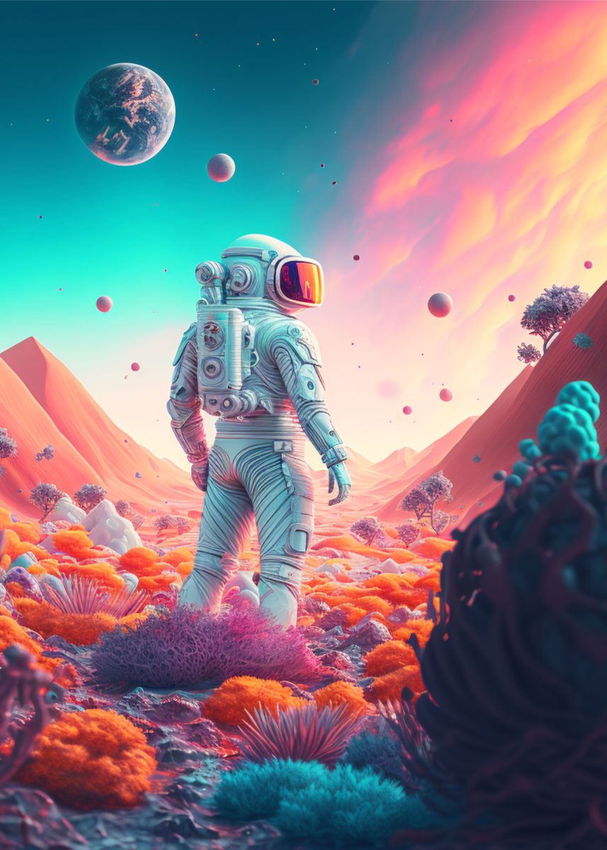 'Astro World' Poster, picture, metal print, paint by Premier ...