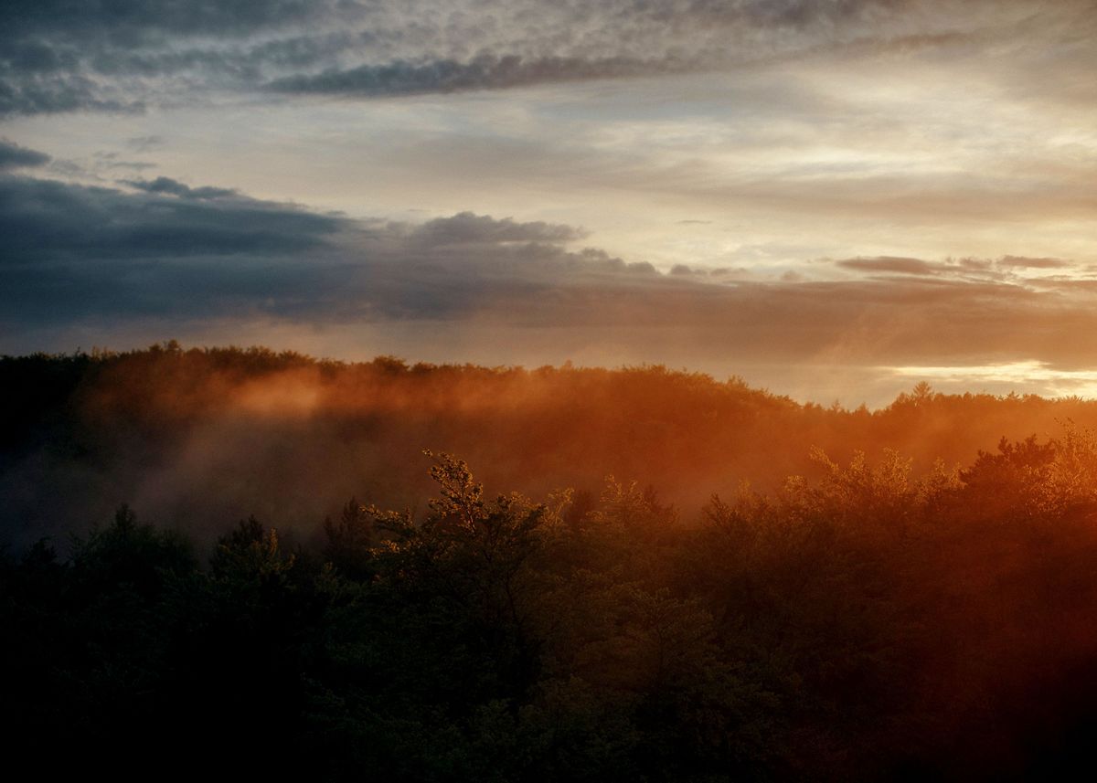 'Mountain Morning View' Poster by Purple Haze | Displate