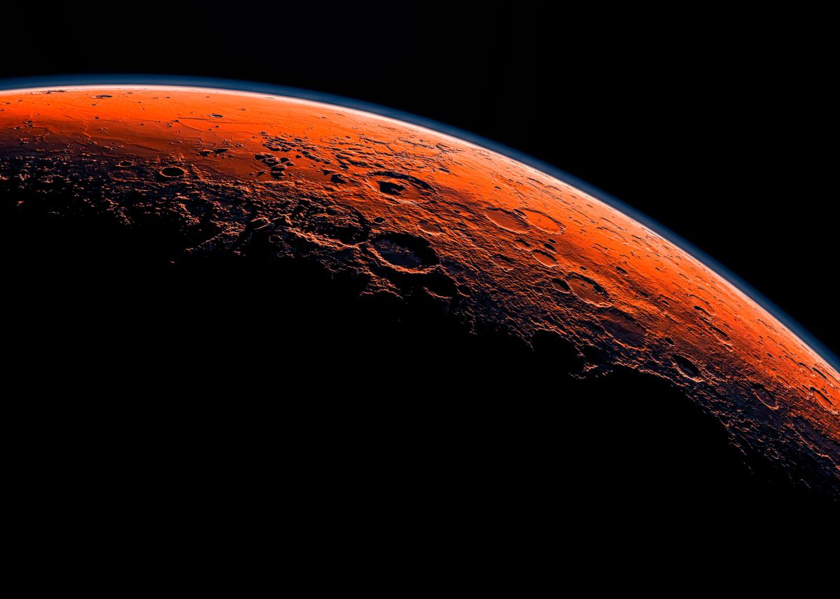 'Mars Planet' Poster by Mango Art | Displate