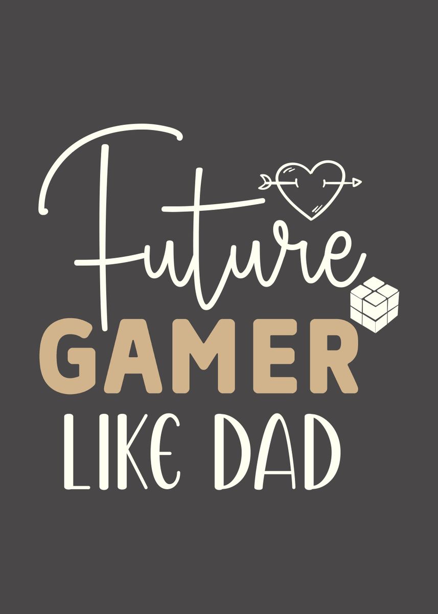 'Future gamer' Poster, picture, metal print, paint by Juliana RW | Displate