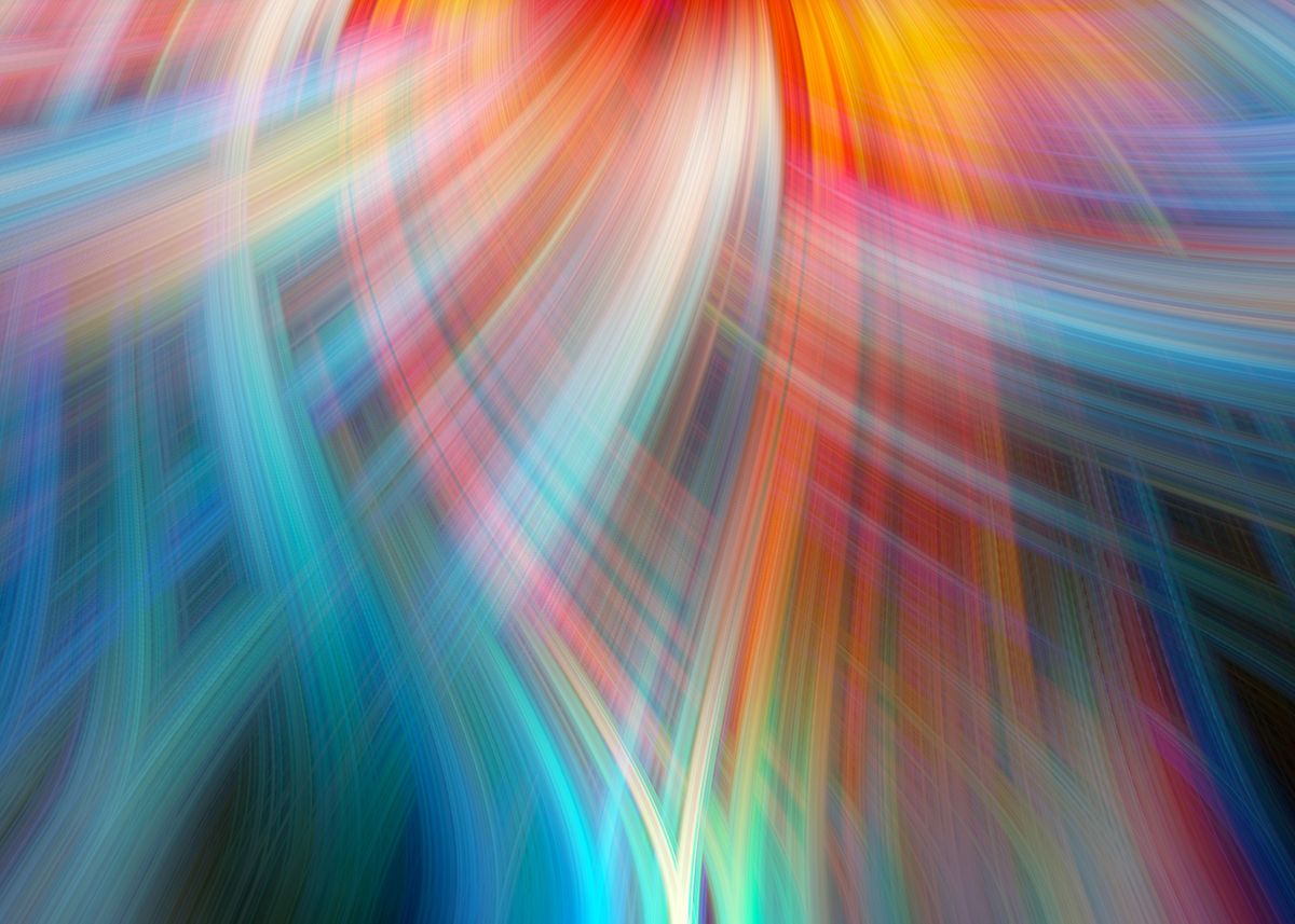 'Colorful Abstract Light' Poster by Tim | Displate