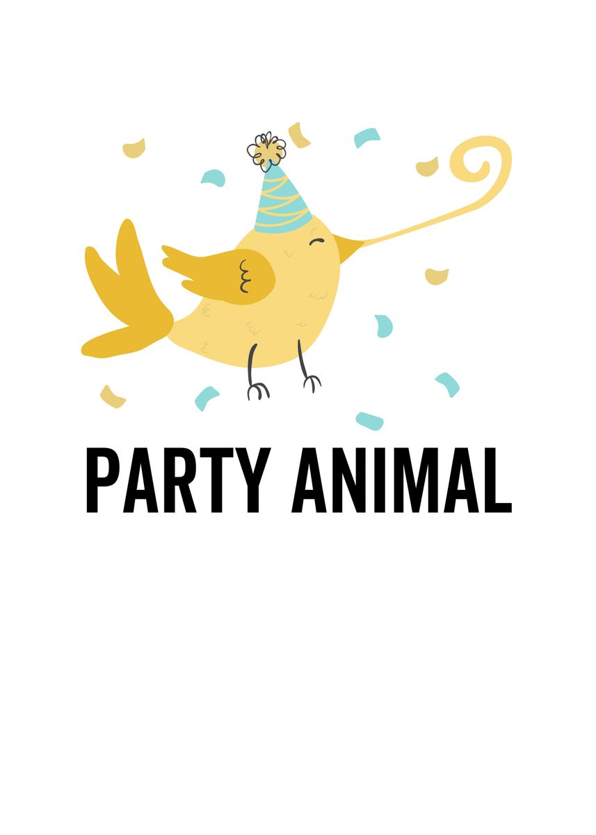 'Party Animal' Poster, picture, metal print, paint by Francois ...
