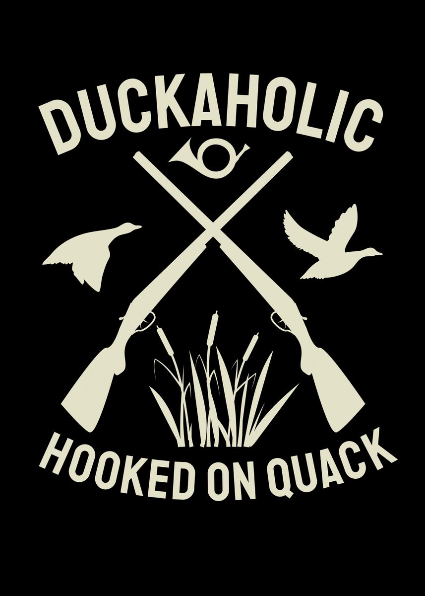 'Duck Hunting Waterfowl' Poster, picture, metal print, paint by bobbyMC | Displate