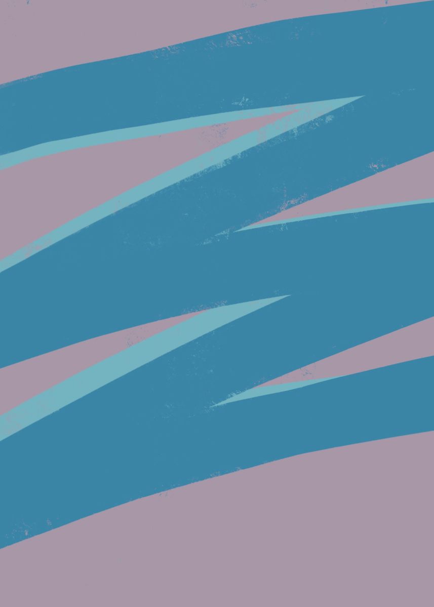 'Zig Zag' Poster, picture, metal print, paint by Jash Jhaveri | Displate