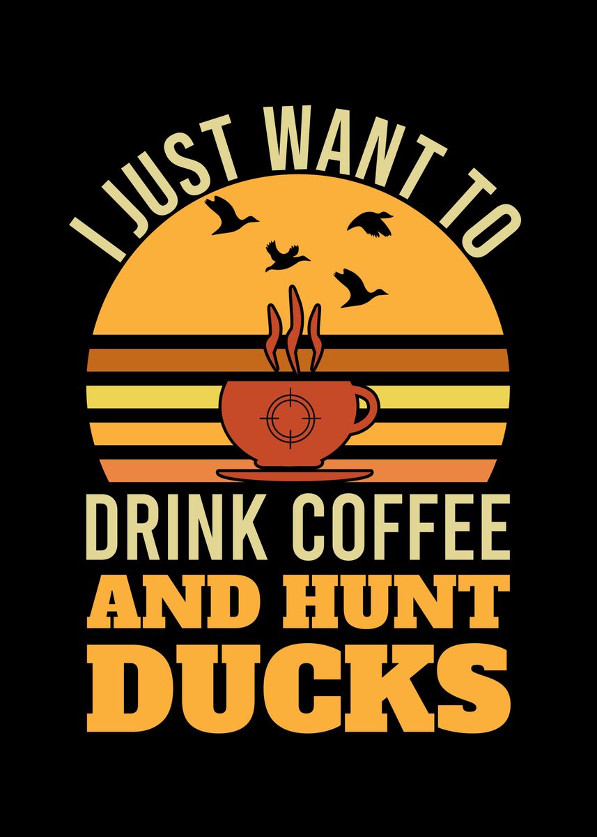 'Waterfowl Hunter Duck Hunt' Poster, picture, metal print, paint by ...