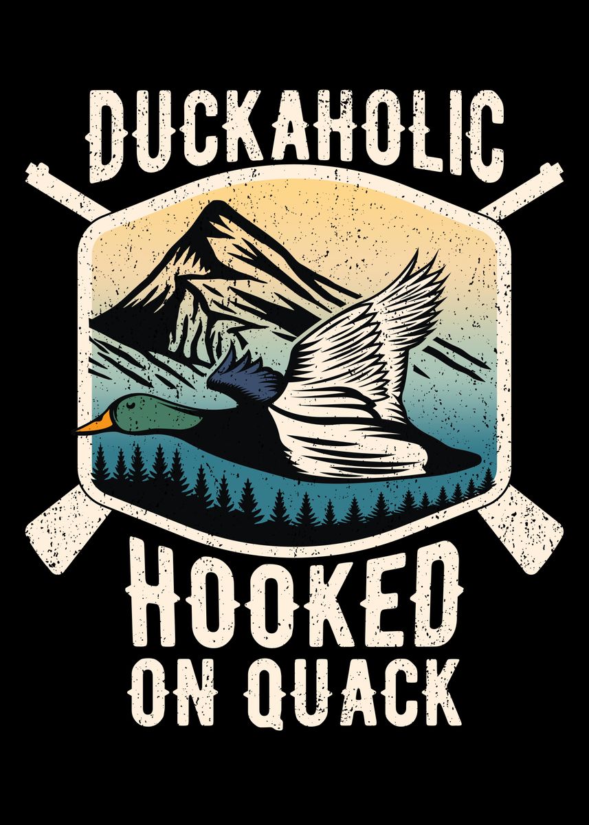 'Duck Hunting Waterfowl' Poster, picture, metal print, paint by bobbyMC | Displate