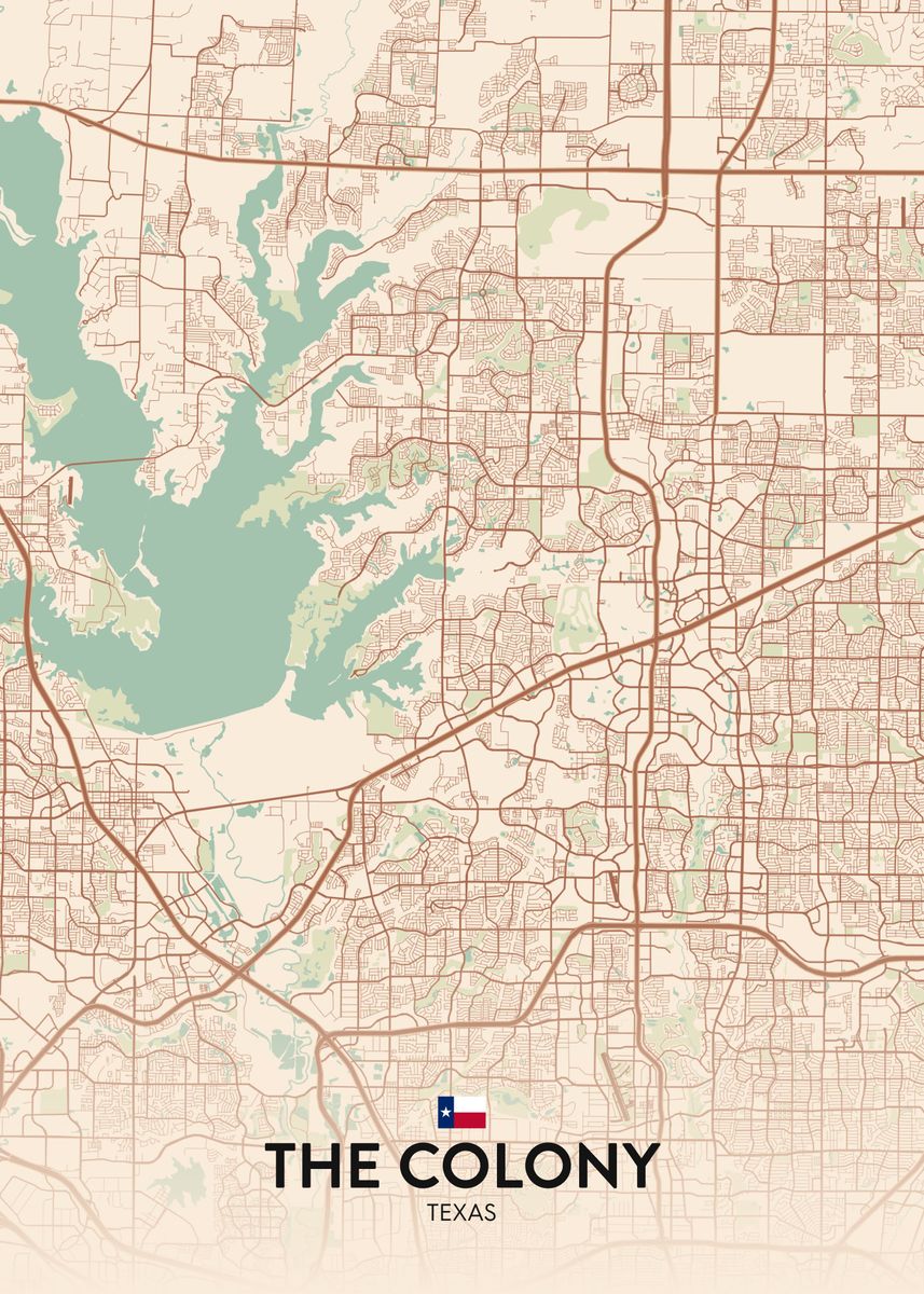 'The Colony TX' Poster, picture, metal print, paint by IMR Designs ...