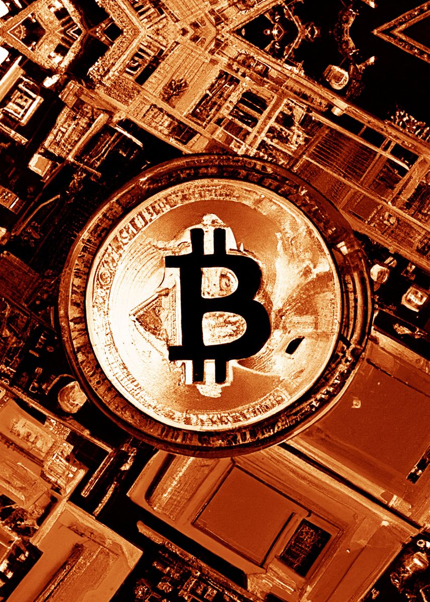'Bitcoin digital gold II' Poster, picture, metal print, paint by Pop ...
