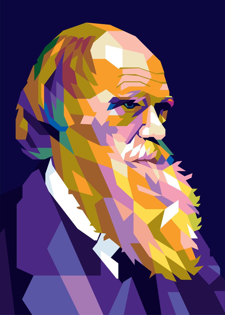'Charles Robert Darwin' Poster, picture, metal print, paint by Erick ...