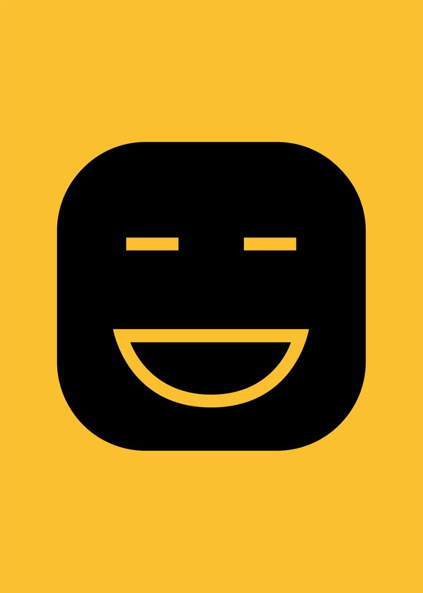 'funny smiley' Poster, picture, metal print, paint by Most Popular Cult ...