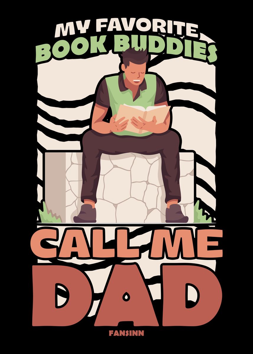 'My Favorite Book Buddies C' Poster, picture, metal print, paint by ...