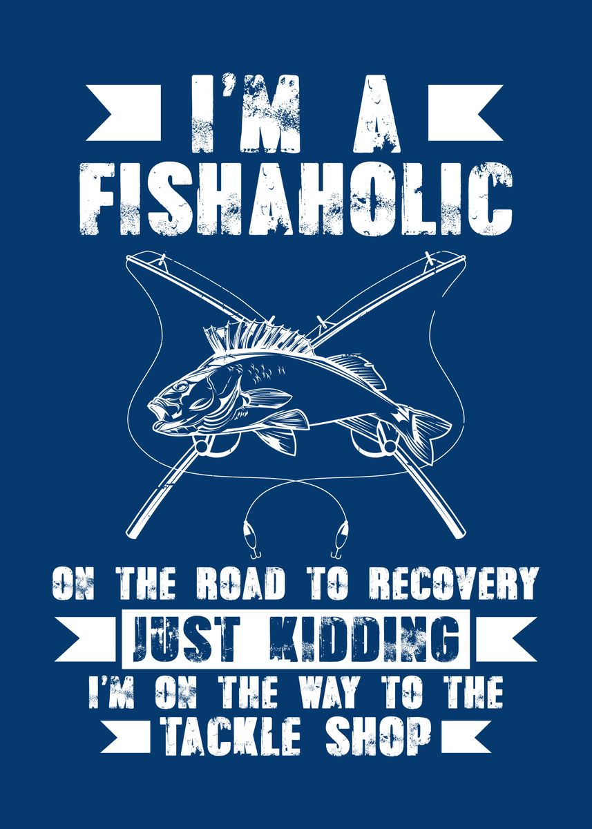 'Fishaholic' Poster, picture, metal print, paint by Zake Yonkou | Displate