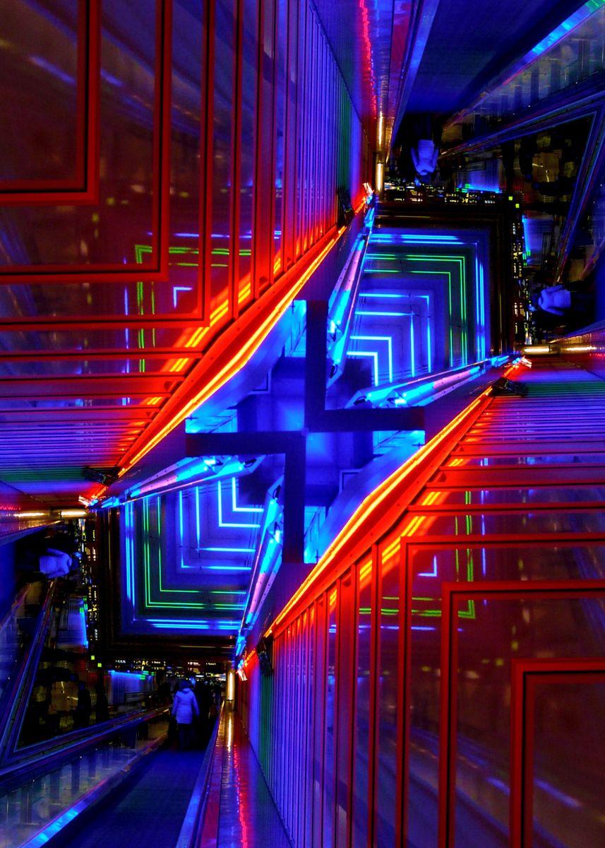 'Abstract Colorful 3D Neon3' Poster, picture, metal print, paint by ART ...