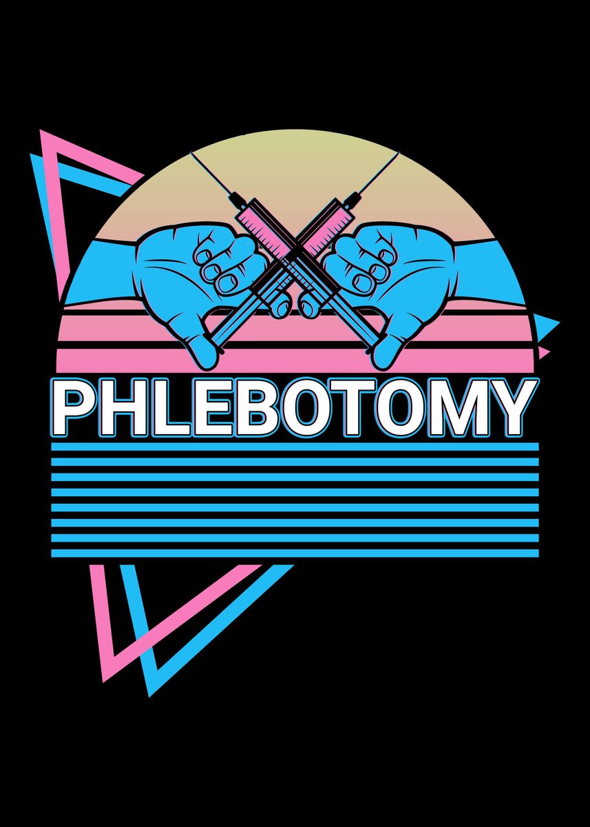 'Phlebotomy Retro' Poster, picture, metal print, paint by AestheticAlex ...