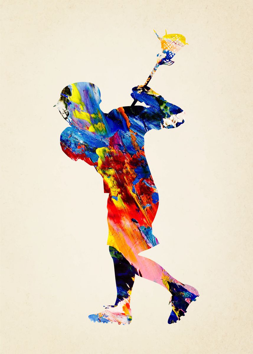 ' lacrosse Painting' Poster, picture, metal print, paint by Ollie Reid ...