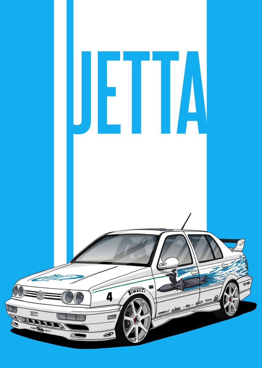'Jetta' Poster, picture, metal print, paint by ND Fat | Displate