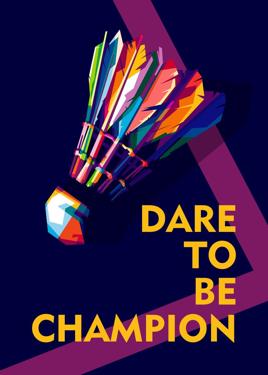 'Badminton' Poster, picture, metal print, paint by MASGAD | Displate