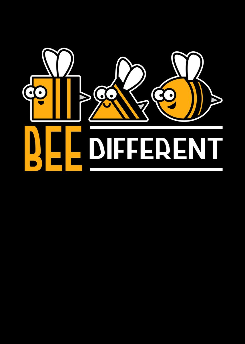 'Bee Different' Poster, picture, metal print, paint by Uwe Seibert ...