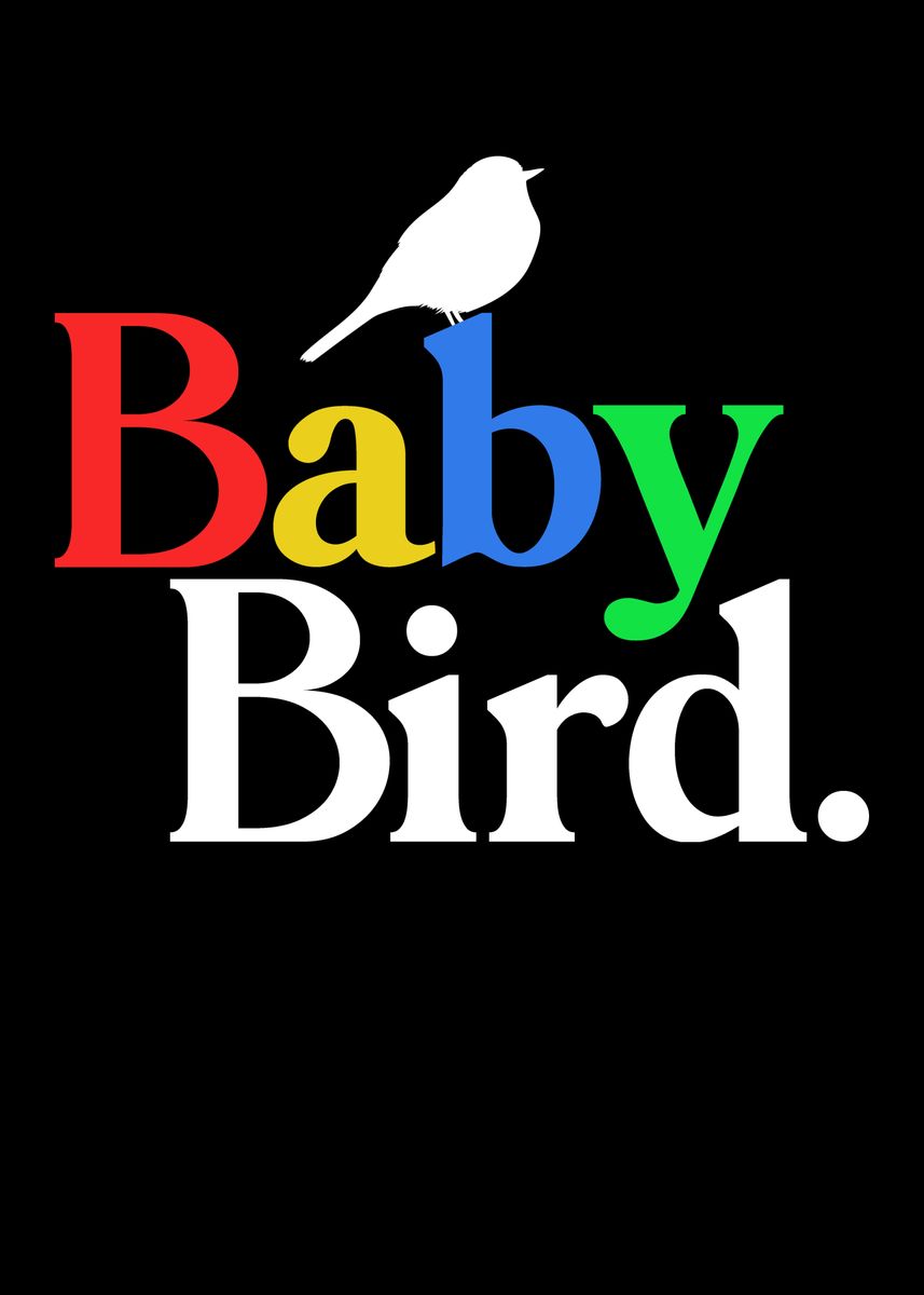 'Baby Bird' Poster, picture, metal print, paint by ZS C O M M E R C E ...