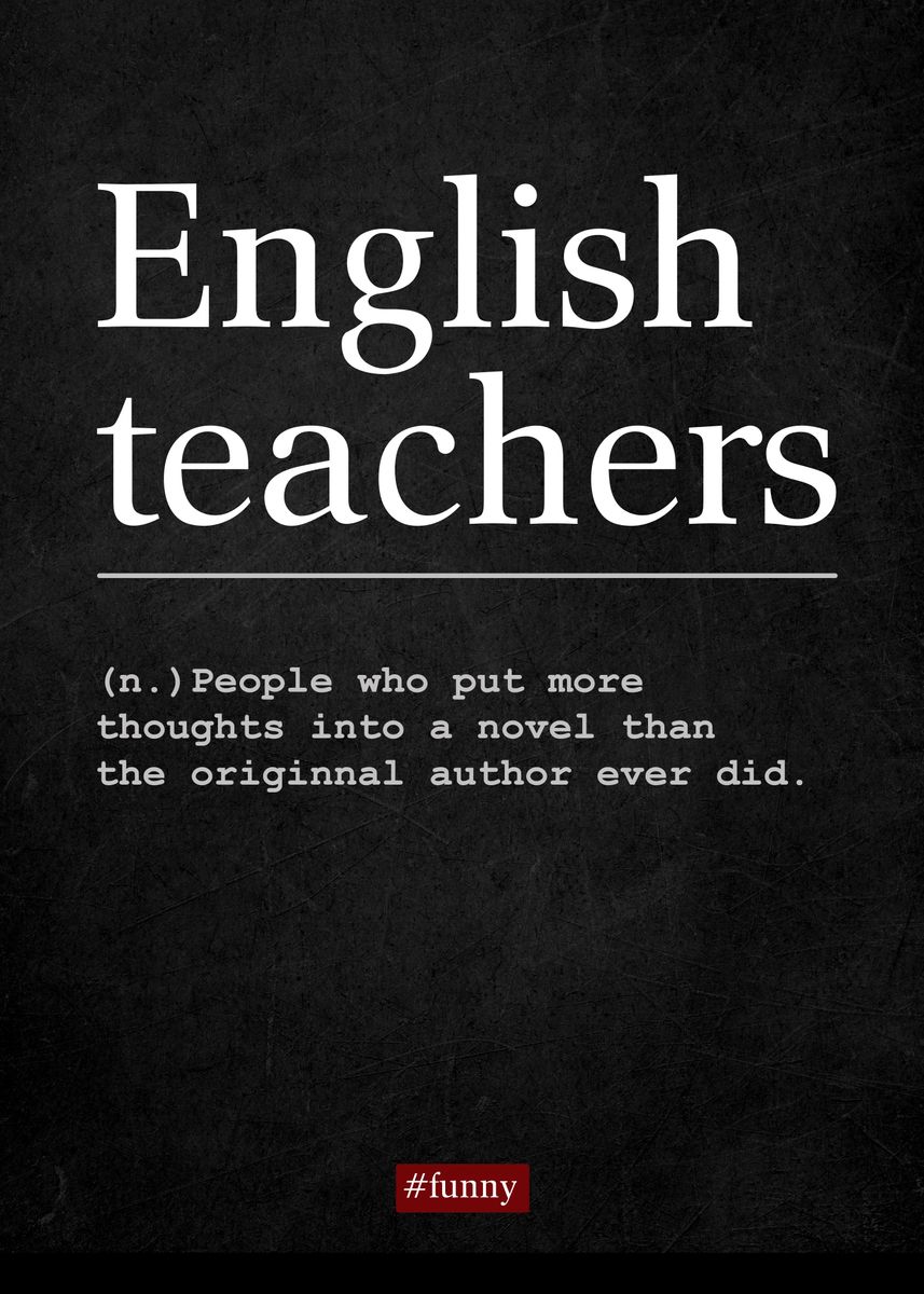 'Funny Definition Teachers' Poster, picture, metal print, paint by Wall ...