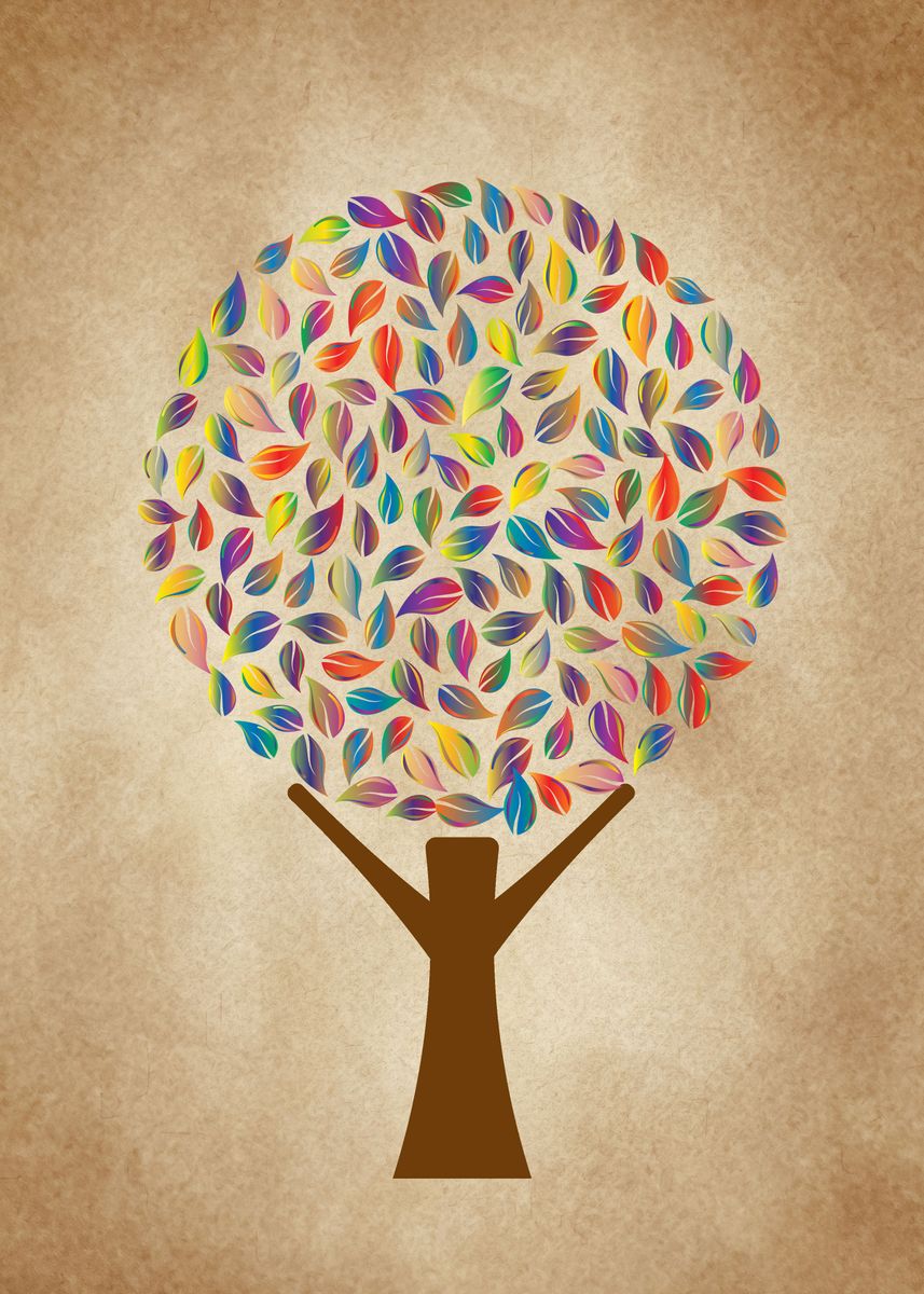 'Abstract Tree vintage ' Poster, picture, metal print, paint by The ...