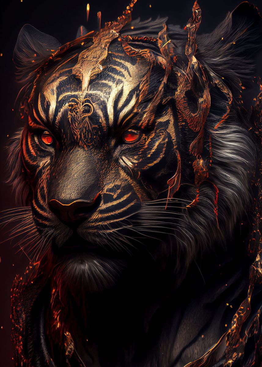 Golden Tiger Wallpaper