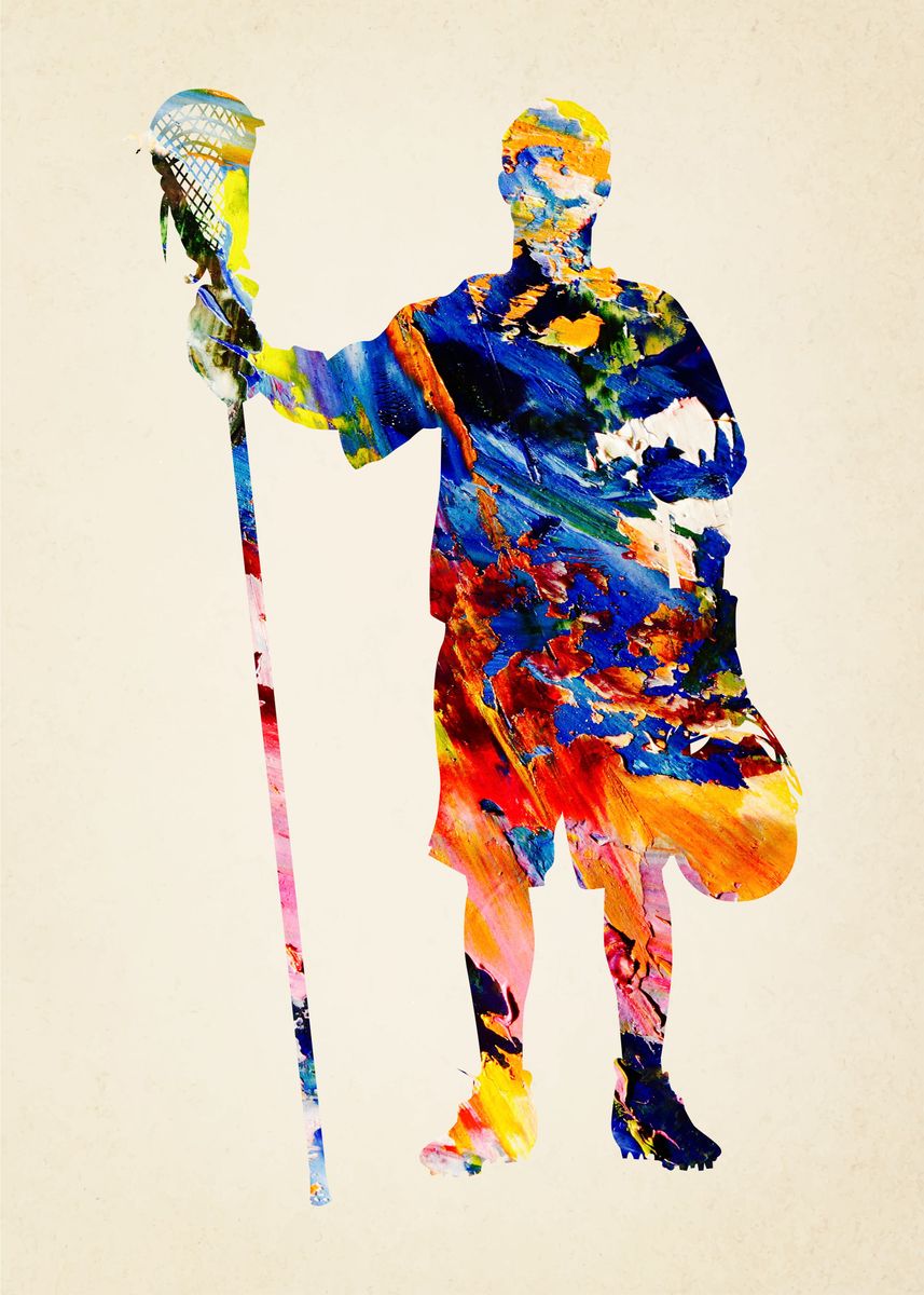 ' lacrosse Painting' Poster, picture, metal print, paint by Ollie Reid ...