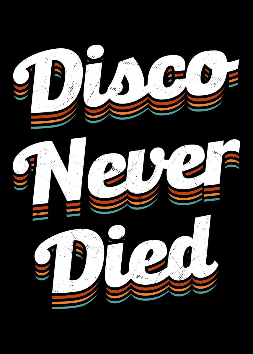 'Disco Dancing Time' Poster, picture, metal print, paint by ...