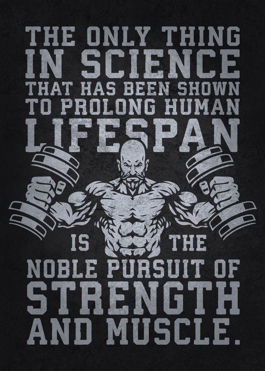 'Strength and Muscle' Poster, picture, metal print, paint by CHAN ...