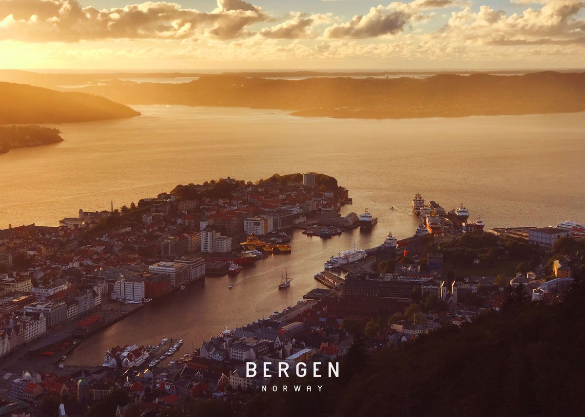 'Bergen ' Poster by Explore Universe | Displate