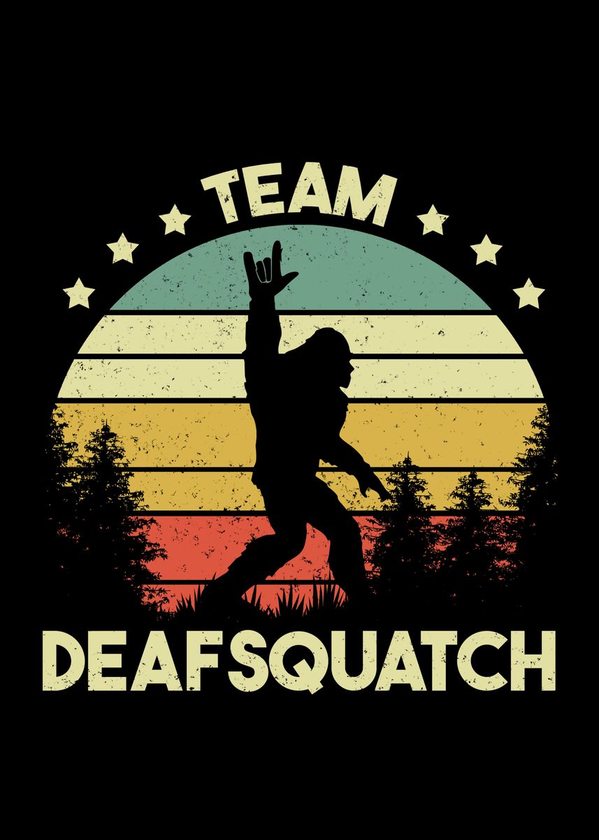 'Deafsquatch Deaf Pride ' Poster, picture, metal print, paint by ...
