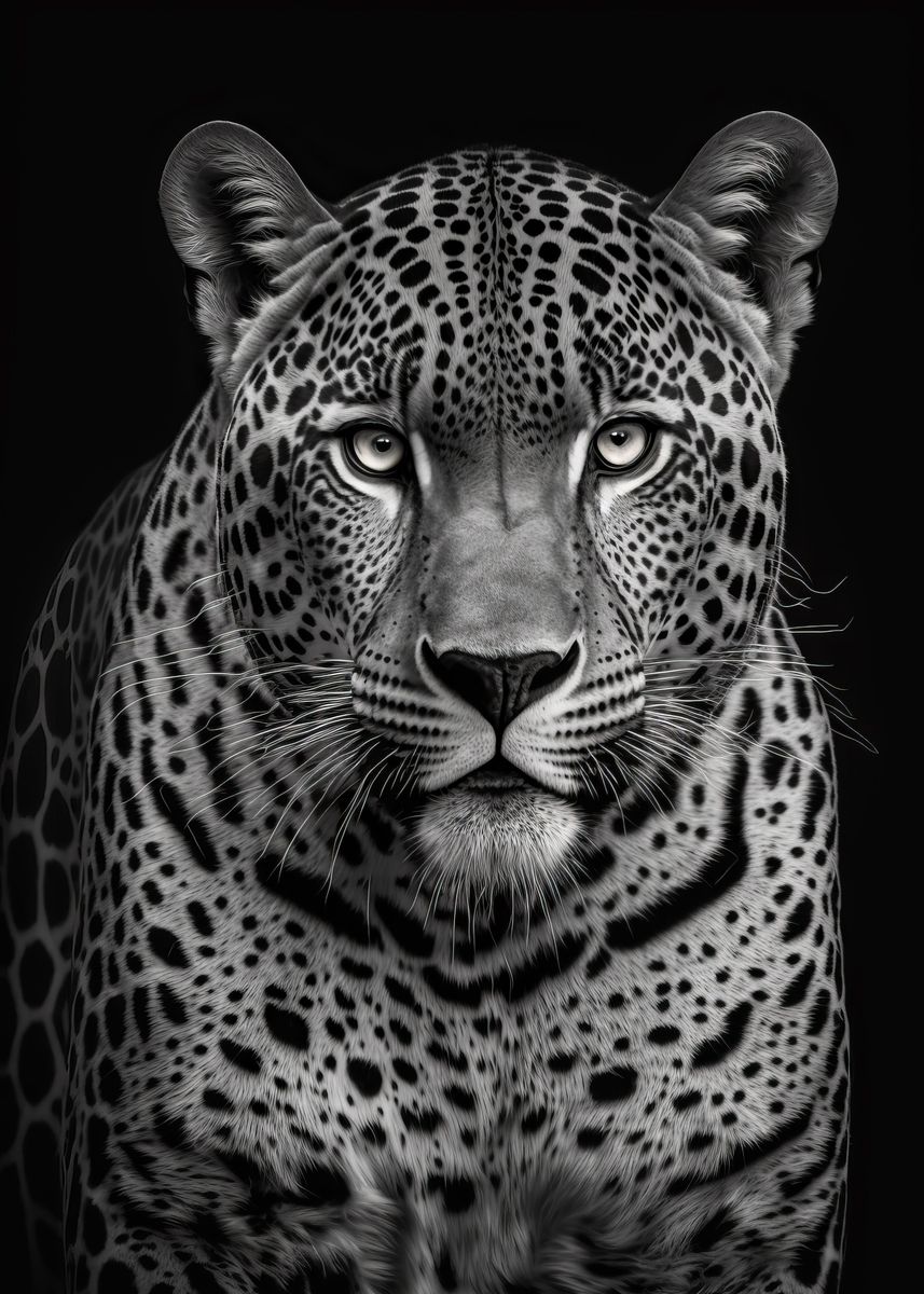 'Portrait of a Jaguar' Poster by Five Senses Art | Displate