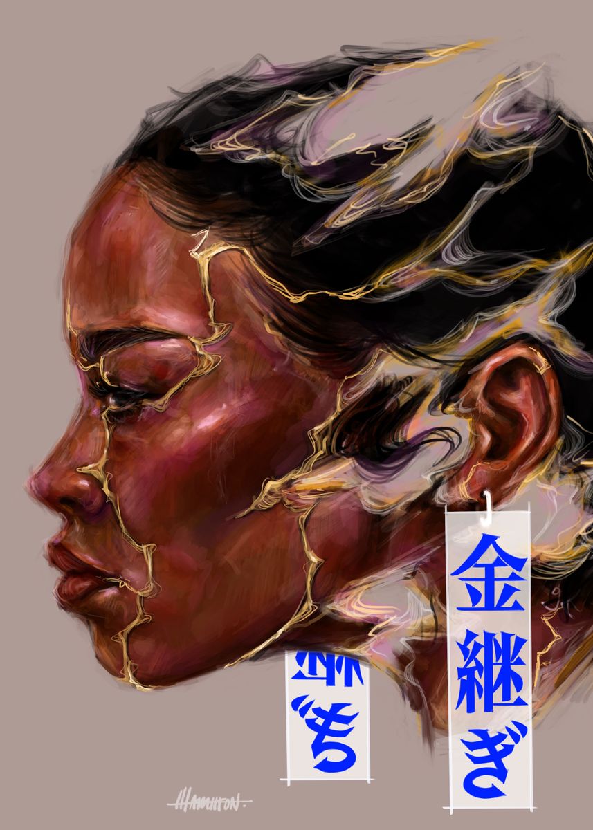 'Kintsugi' Poster by Tess | Displate