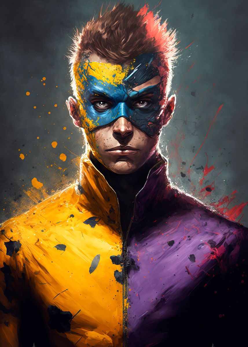 'Portrait of a Hero' Poster, picture, metal print, paint by Stephen ...