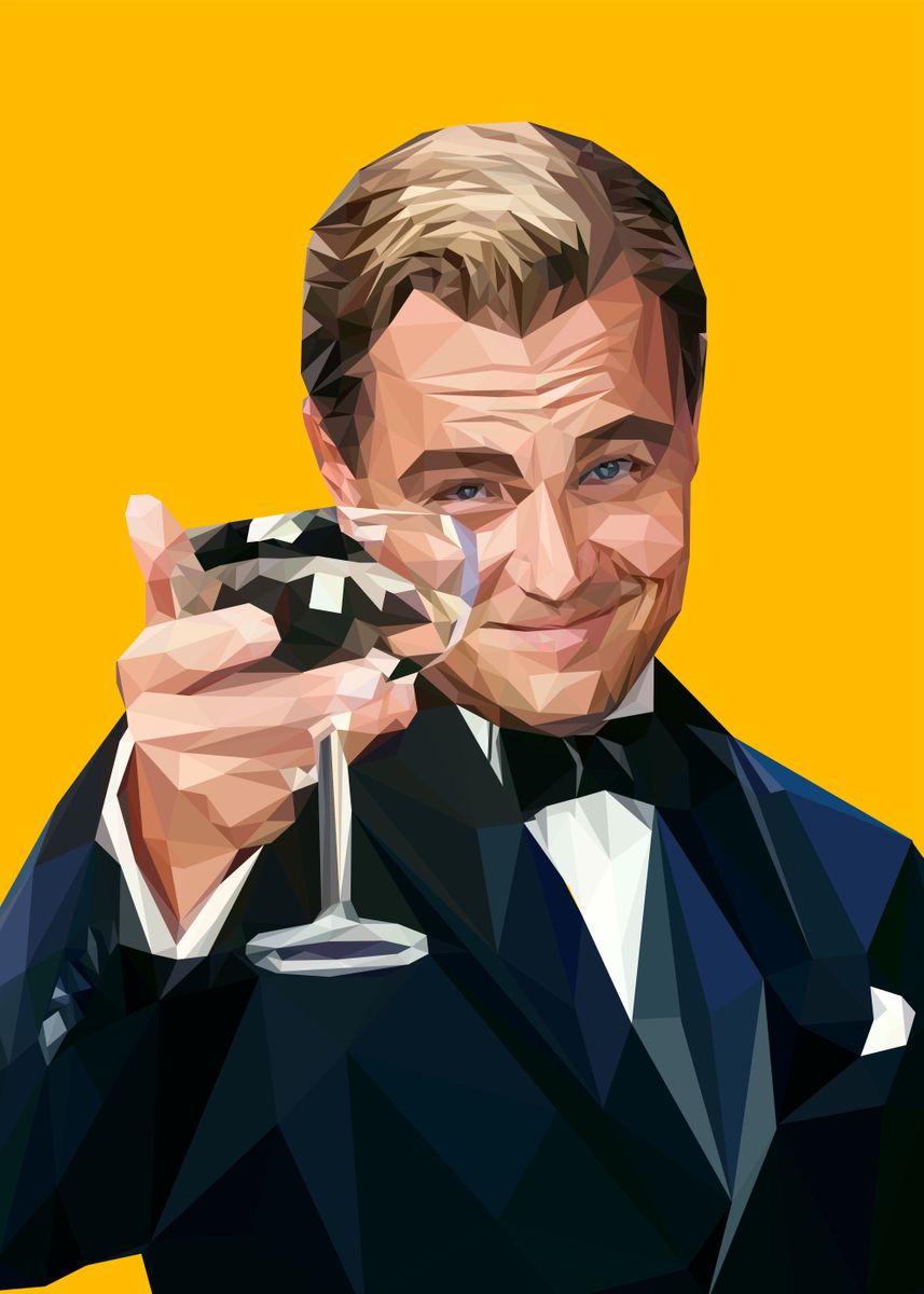 'leo cheers' Poster, picture, metal print, paint by Lowpoly Posters ...
