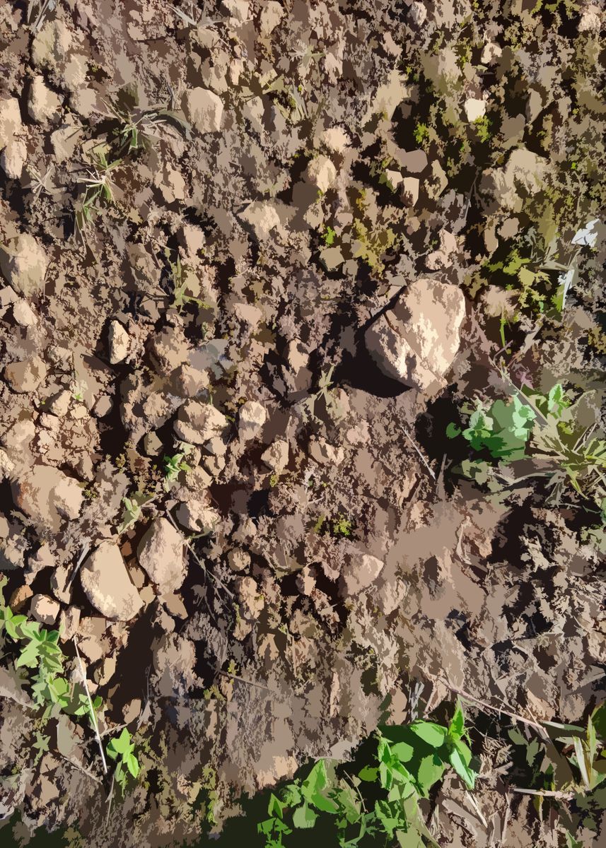 'Muddy Tile Patterns 2' Poster, picture, metal print, paint by Gani ...