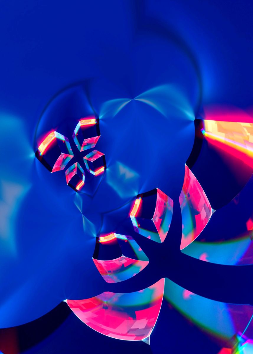 'Abstract Colorful 3D Neon ' Poster, picture, metal print, paint by ART ...