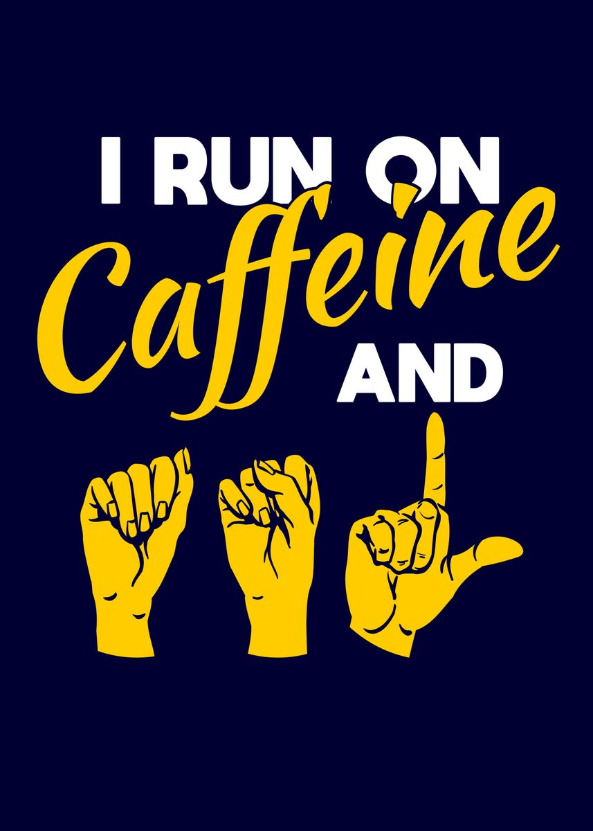 'ASL Sign Language Deaf ' Poster, picture, metal print, paint by ...