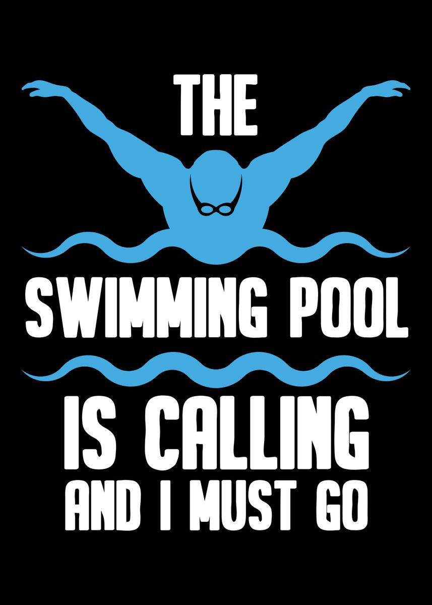 'Swimming Swimmer' Poster, picture, metal print, paint by BobbyBubble ...