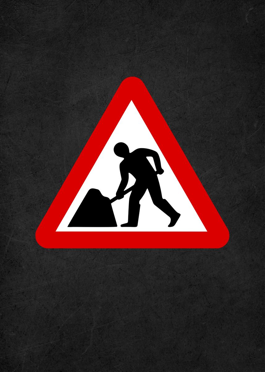'road sign badges' Poster, picture, metal print, paint by Bestselling ...