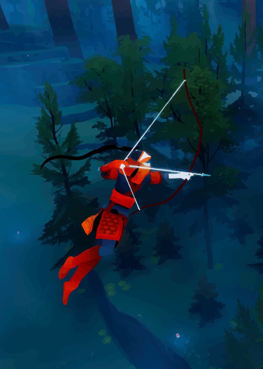 'The Pathless' Poster, picture, metal print, paint by Va Mitha | Displate