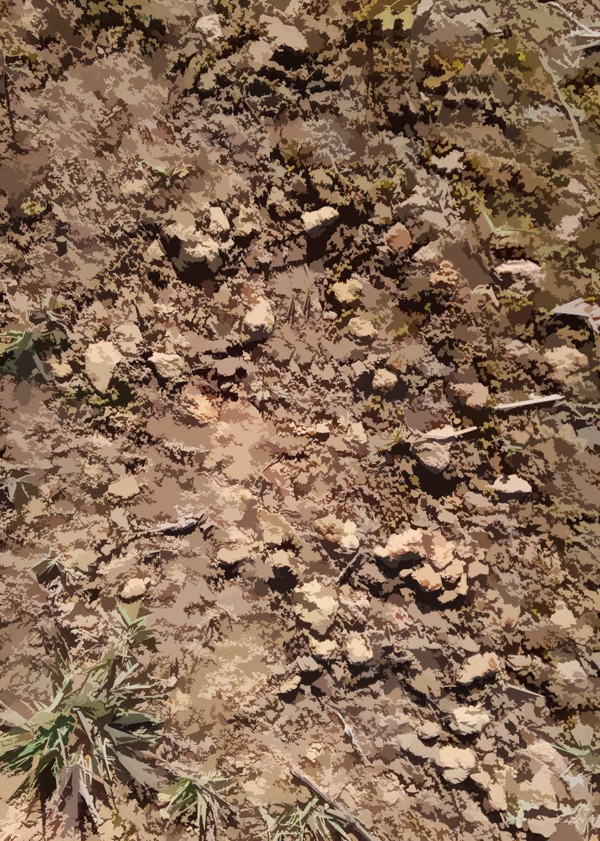 'Muddy Tile Patterns 3' Poster, picture, metal print, paint by Gani ...