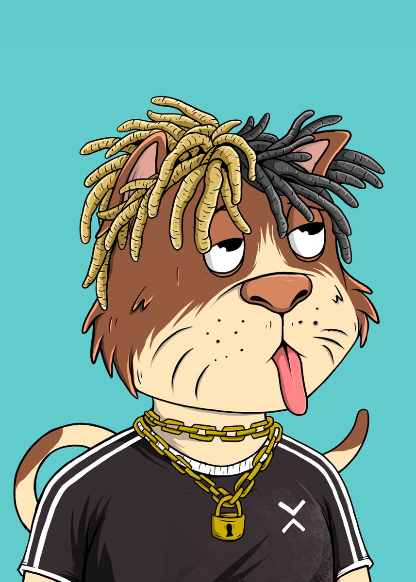 'Hypebeast Cat' Poster, picture, metal print, paint by buluk kumis ...