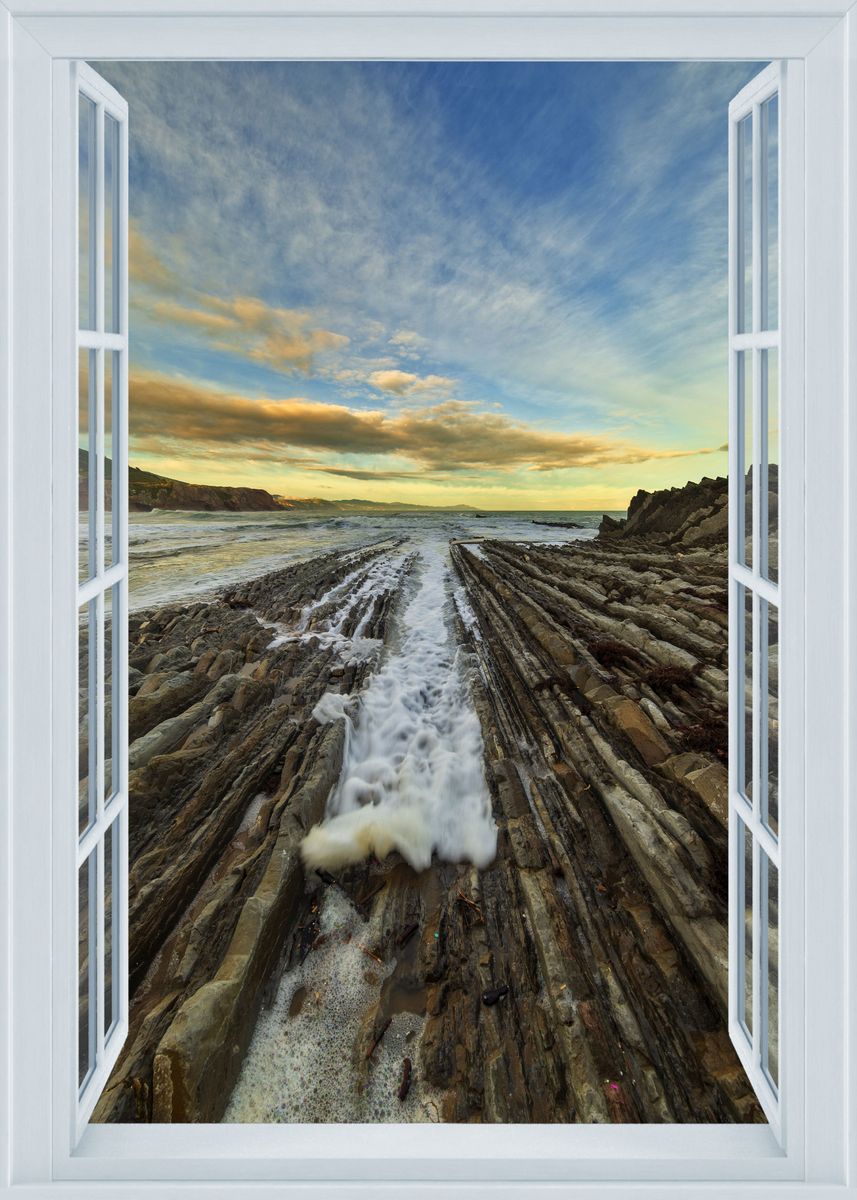 'Open window sea view' Poster, picture, metal print, paint by Vicen ...