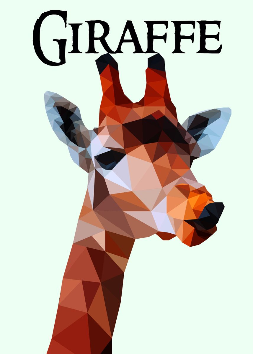 'Giraffe' Poster, picture, metal print, paint by Dare Neil | Displate