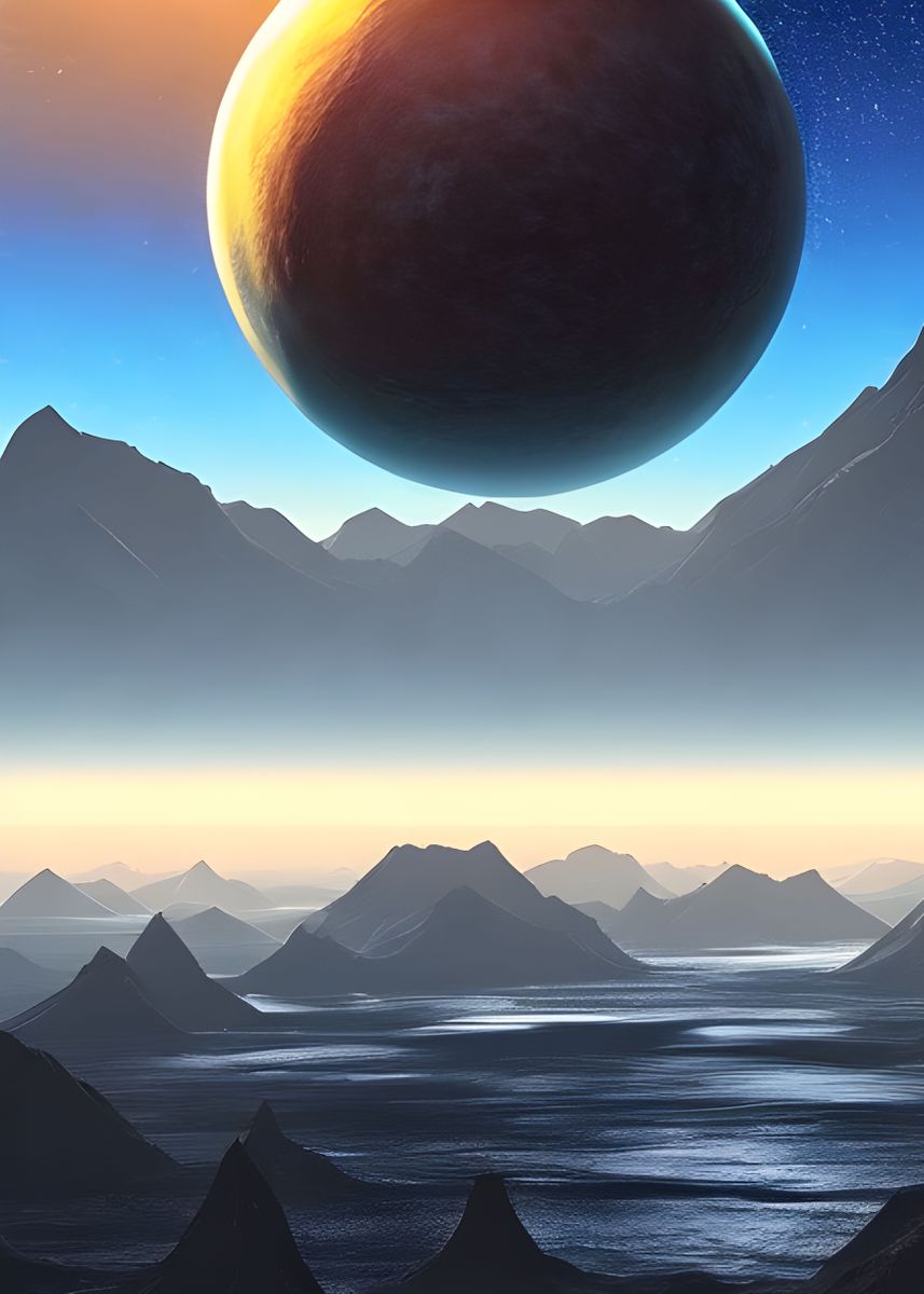 'Whispering' Poster, picture, metal print, paint by Pixxelworks Florian Schaller | Displate