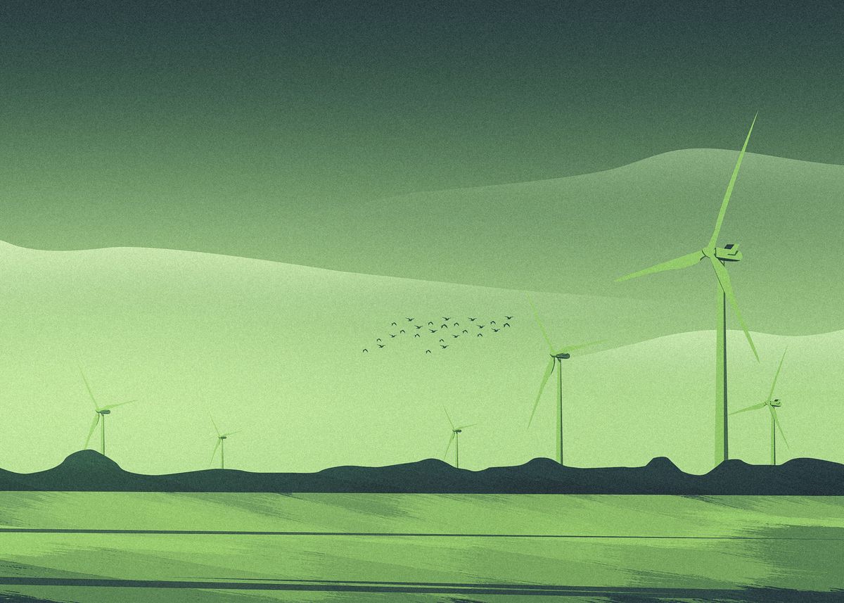 'Windpower' Poster by Srabon Arafat | Displate