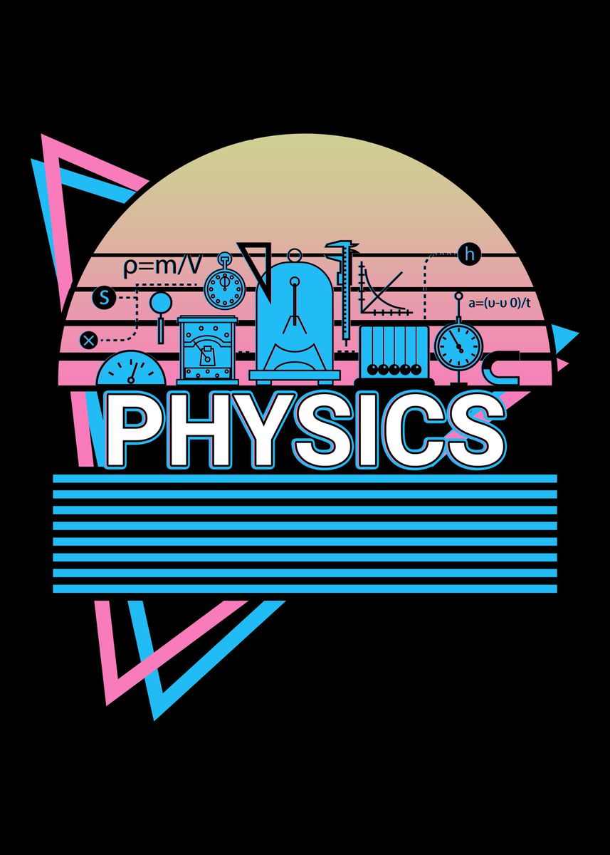 'Physics Retro Science' Poster, picture, metal print, paint by ...