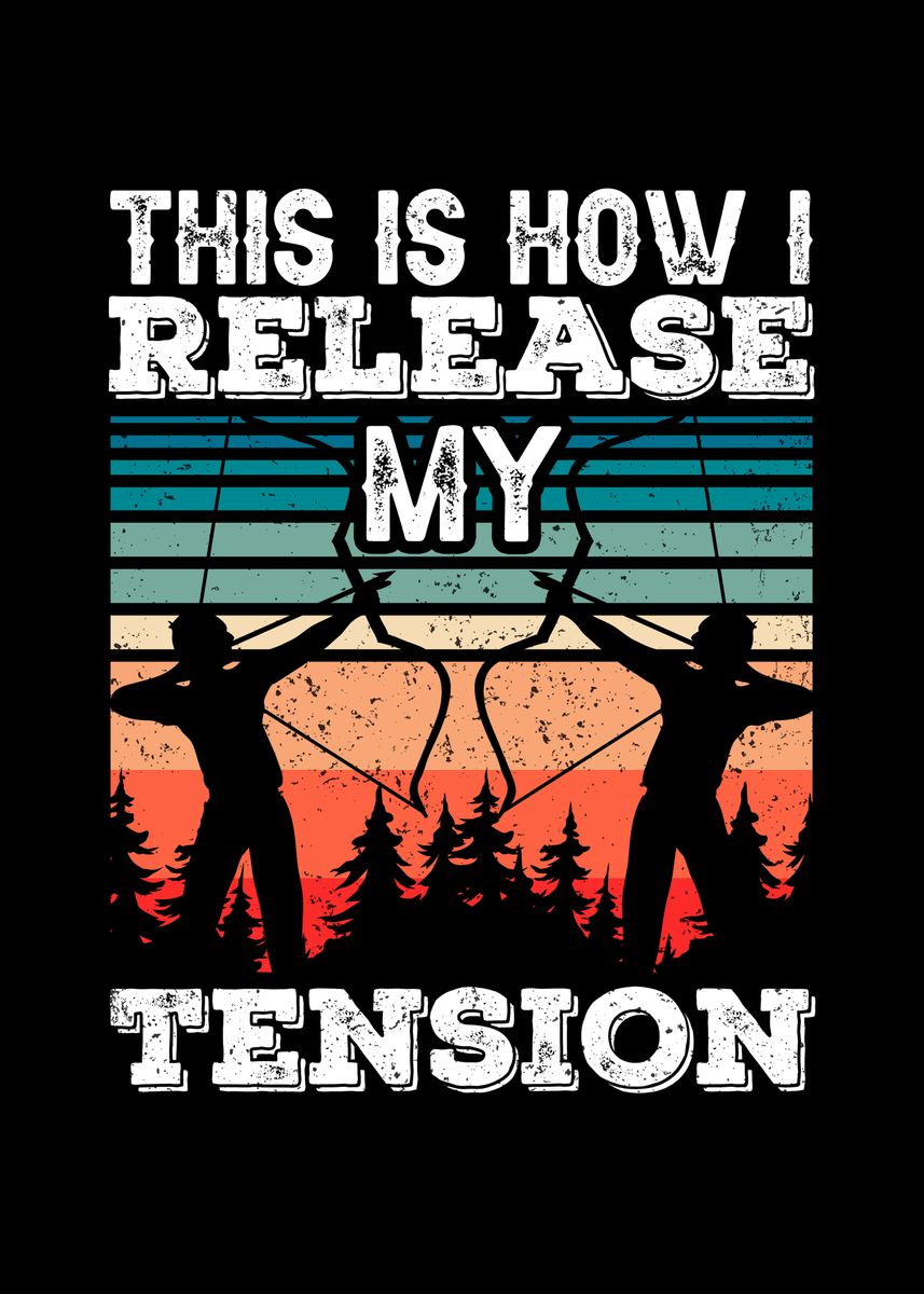 'I release my tension' Poster by BeMi | Displate