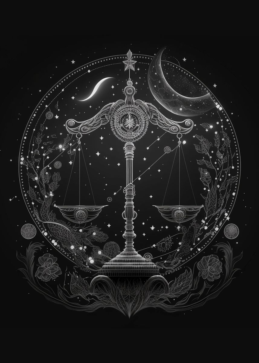 'Libra Zodiac Art' Poster, picture, metal print, paint by ...